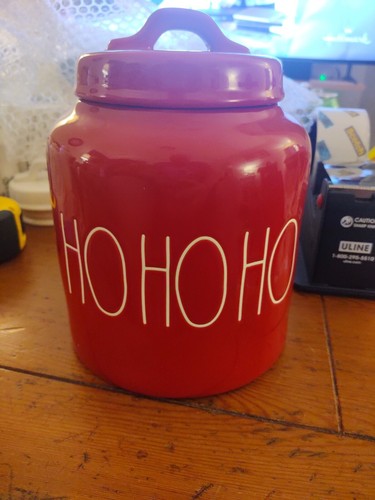 Rae Dunn HO HO HO Cookie Jar Canister Christmas | eBay