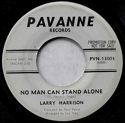 Larry Harrison 45 Top of the Mountain - 1968 Private Northern Soul ...