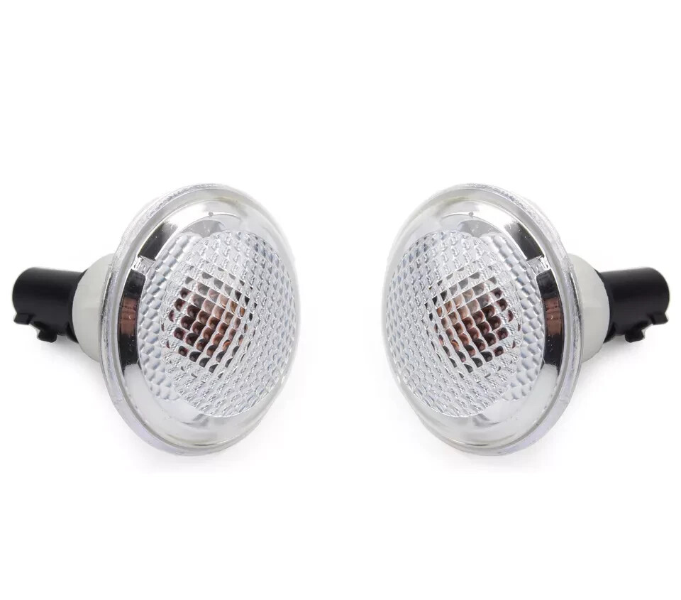 FOR RANGE ROVER L322 CLEAR SIDE WING REPEATER INDICATOR LAMP LIGHTS 2X ...
