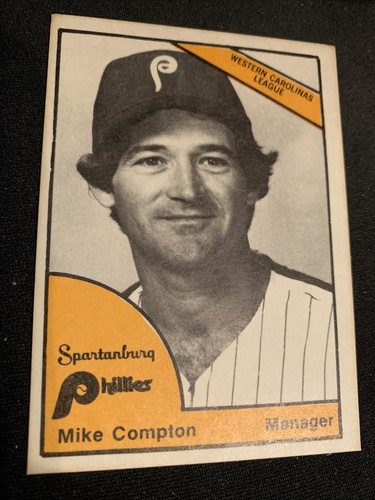 1977 TCMA Minor League Card #19 Mike Compton Mgr Spartanburg Phillies NmMt | eBay