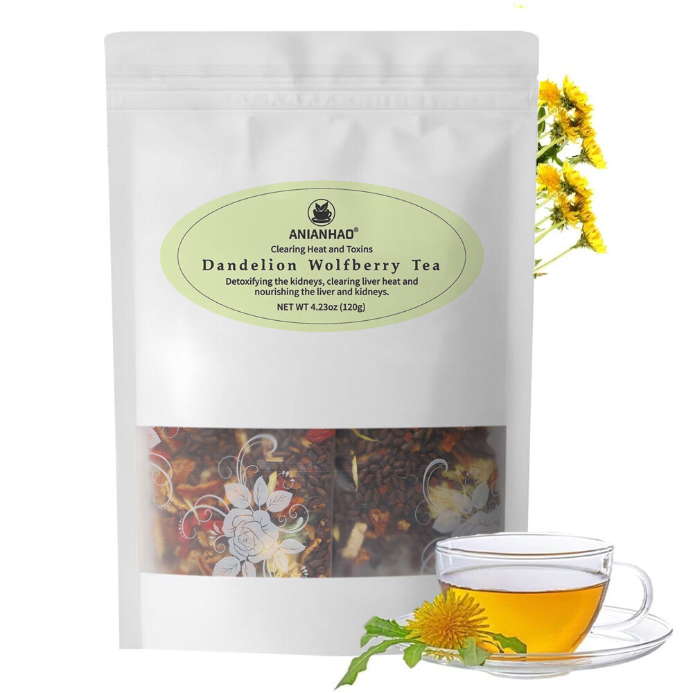 US Dandelion Wolfberry Tea for Kidneys & Liver Herbal Blend for Detox ...