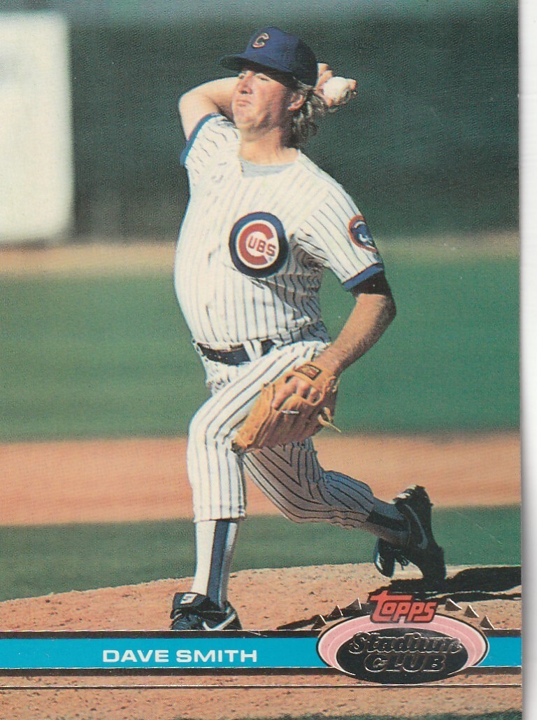 FREE SHIPPING-MINT-1991 Topps Stadium Club Dave Smith #345 CUBS +BONUS ...