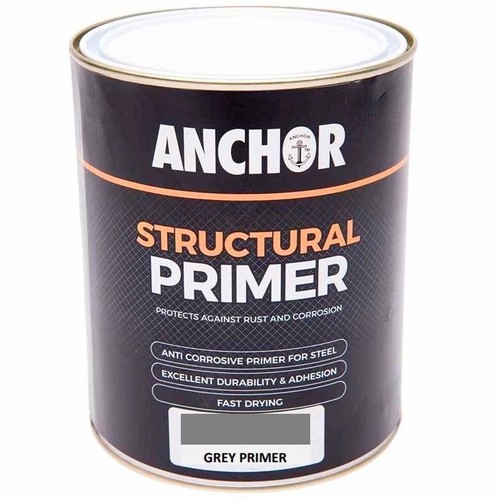 Anchor Structural Steel Metal Primer GREY 1L Anti Corrosion Fast Drying ...
