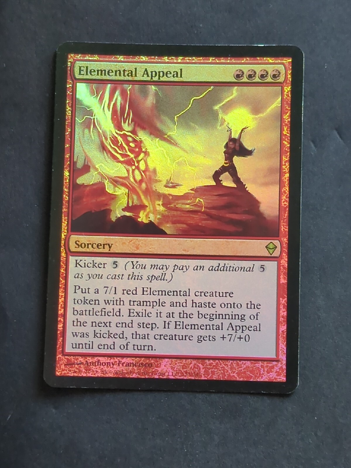 Foil Elemental Appeal Zendikar MTG | eBay