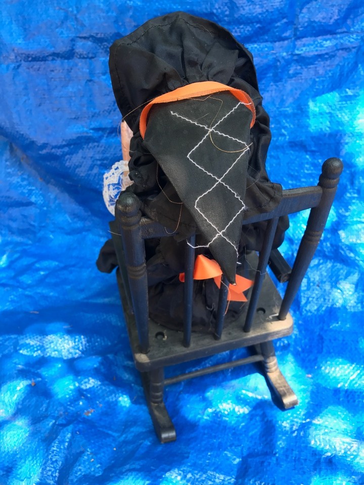 Vintage Halloween Prop Animated Witch With Flashing Eyes & Sound ...