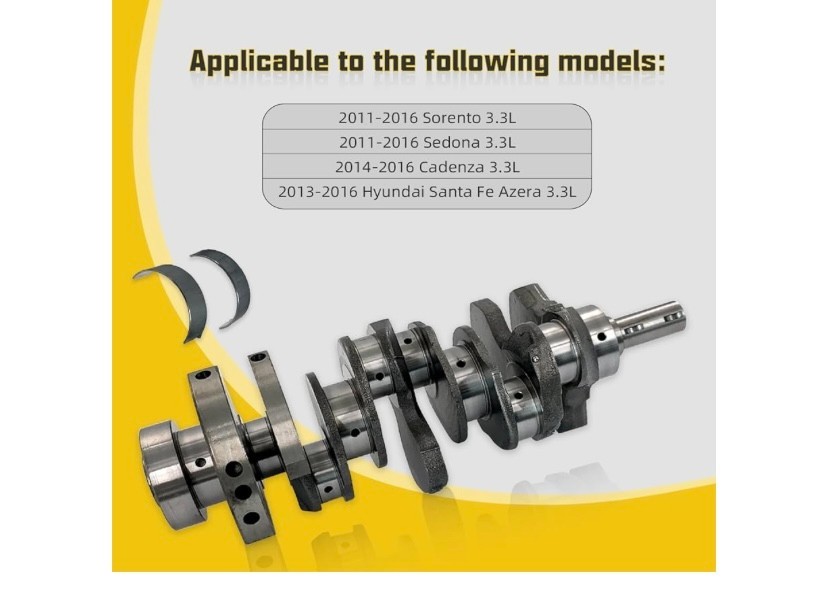 623R63CA0A Engine Crankshaft Rod Main Bearings Kit Kia Hyundai 23110 ...