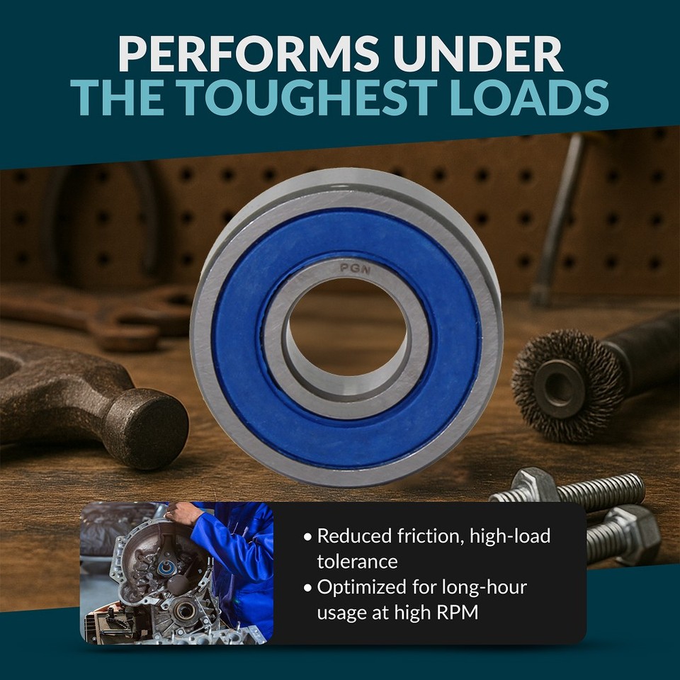 (10) R6-2RS Premium Rubber Seal Ball Bearing C3, 3/8"x7/8"x9/32", R6rs ...