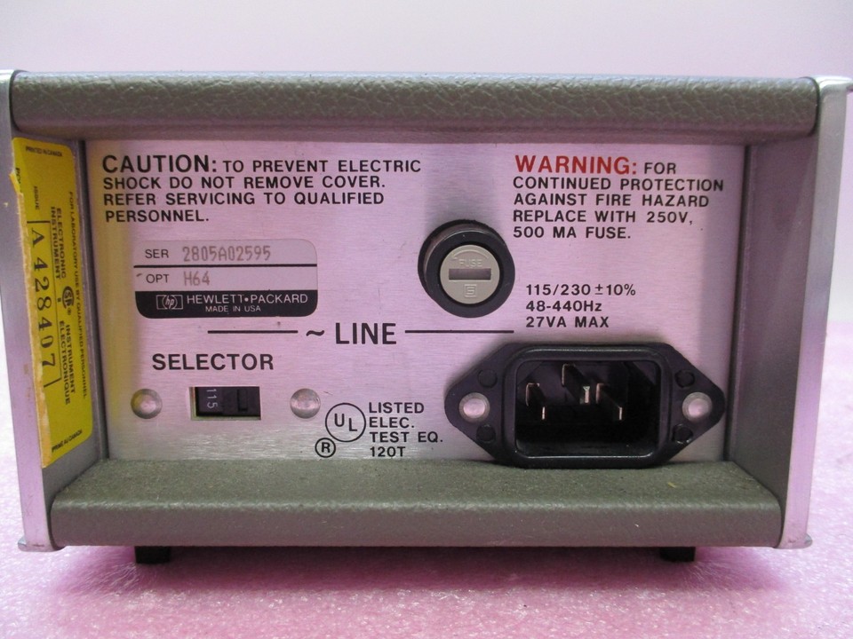 HP 8447F OPT H64 AMPLIFIER 9KHz-1300MHz *READ T8-E3 | eBay