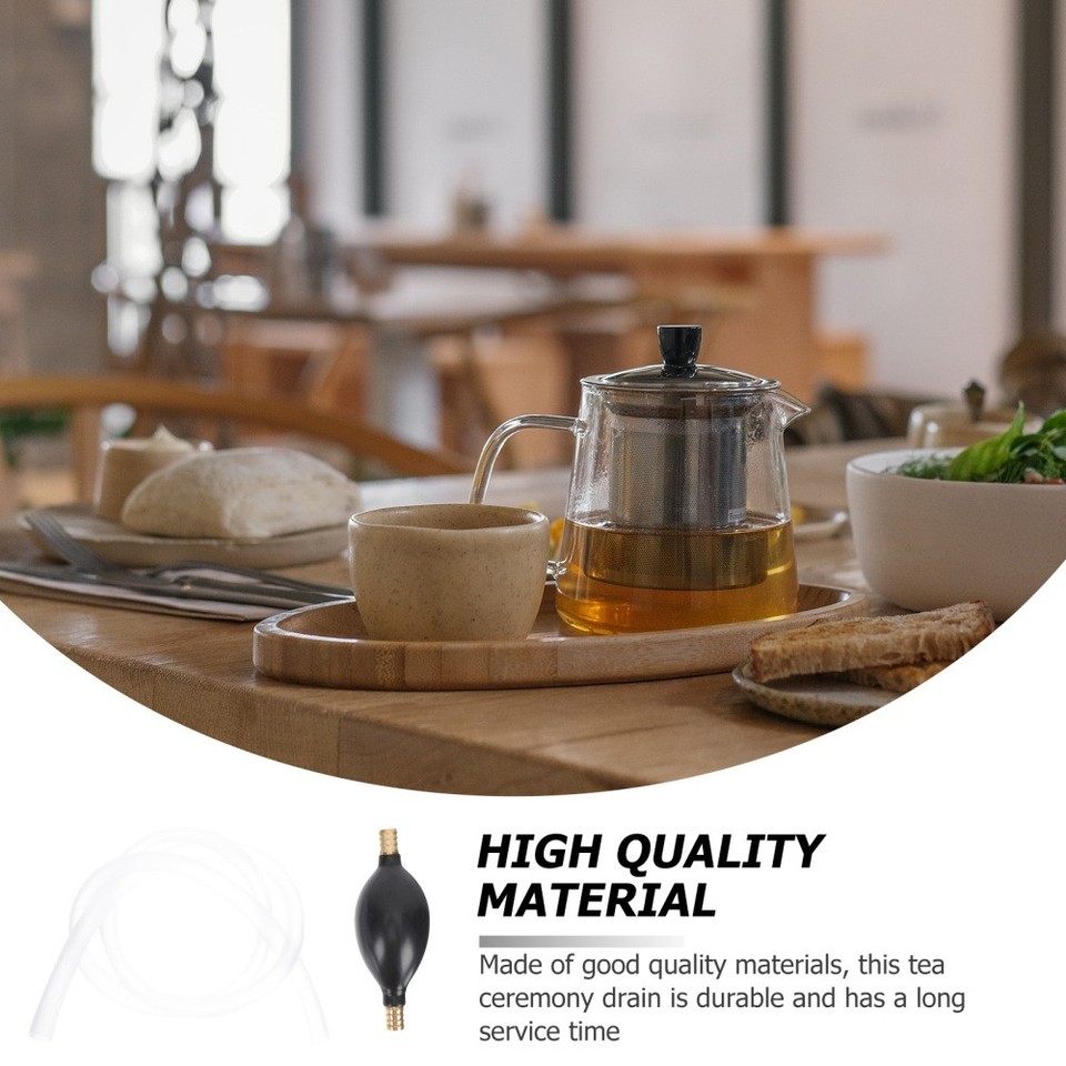 3 Sets Tea Board Drain Pipes with Suction Balls Tea Board Accessory ...