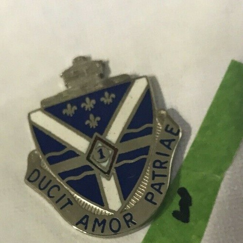 WWII 131st Infantry Regiment Ducit Amor Patriae DI Unit Crest Pin (#3 ...