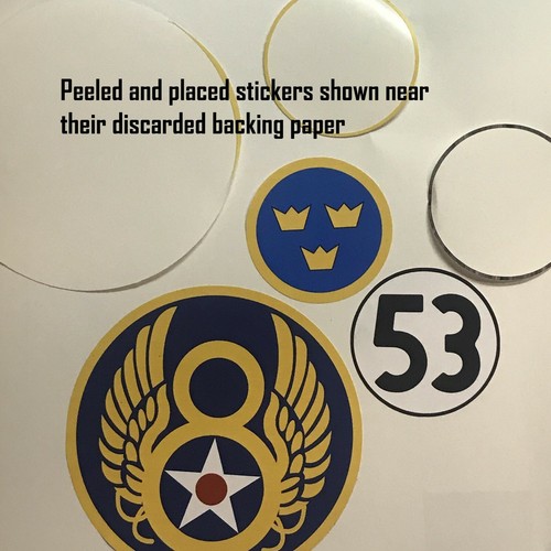 8 Soviet Russian air force roundels decals 2x1"2"3"4" Stickers 1945 ...