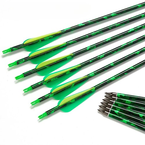 31.5" Mix Carbon Arrows Spine 500 Sport Arrow for Recurve Compound Long ...