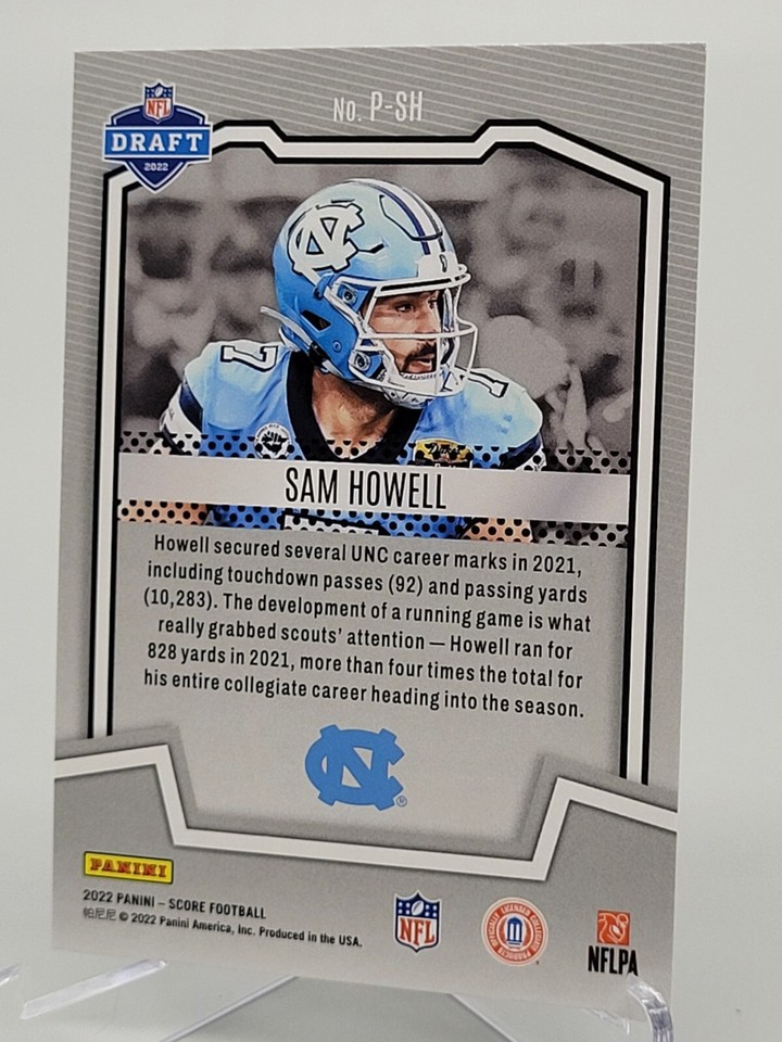 2022 PANINI SCORE SAM HOWELL PROTENTIAL INSERT ROOKIE CARD COMMANDERS P ...