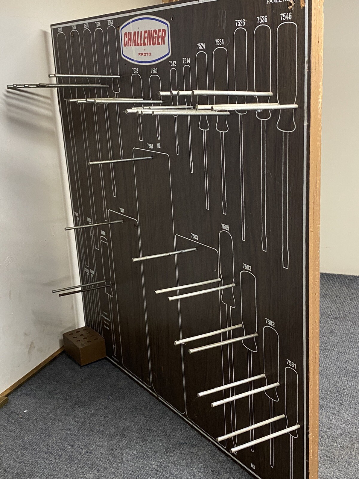 Vintage Proto Challenger Hardware Store Tool Board #138 Screwdrivers 24 ...