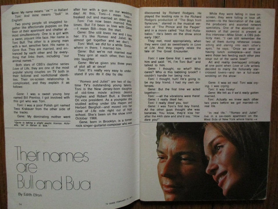 Feb-1971 TV Guide Magaz(THE SENATOR/HAL HOLBROOK/SHARON ACKER/TONI BULL ...