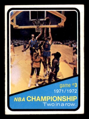 1972 Topps Basketball #156 NBA Playoffs Game #3 VG *e1 | eBay