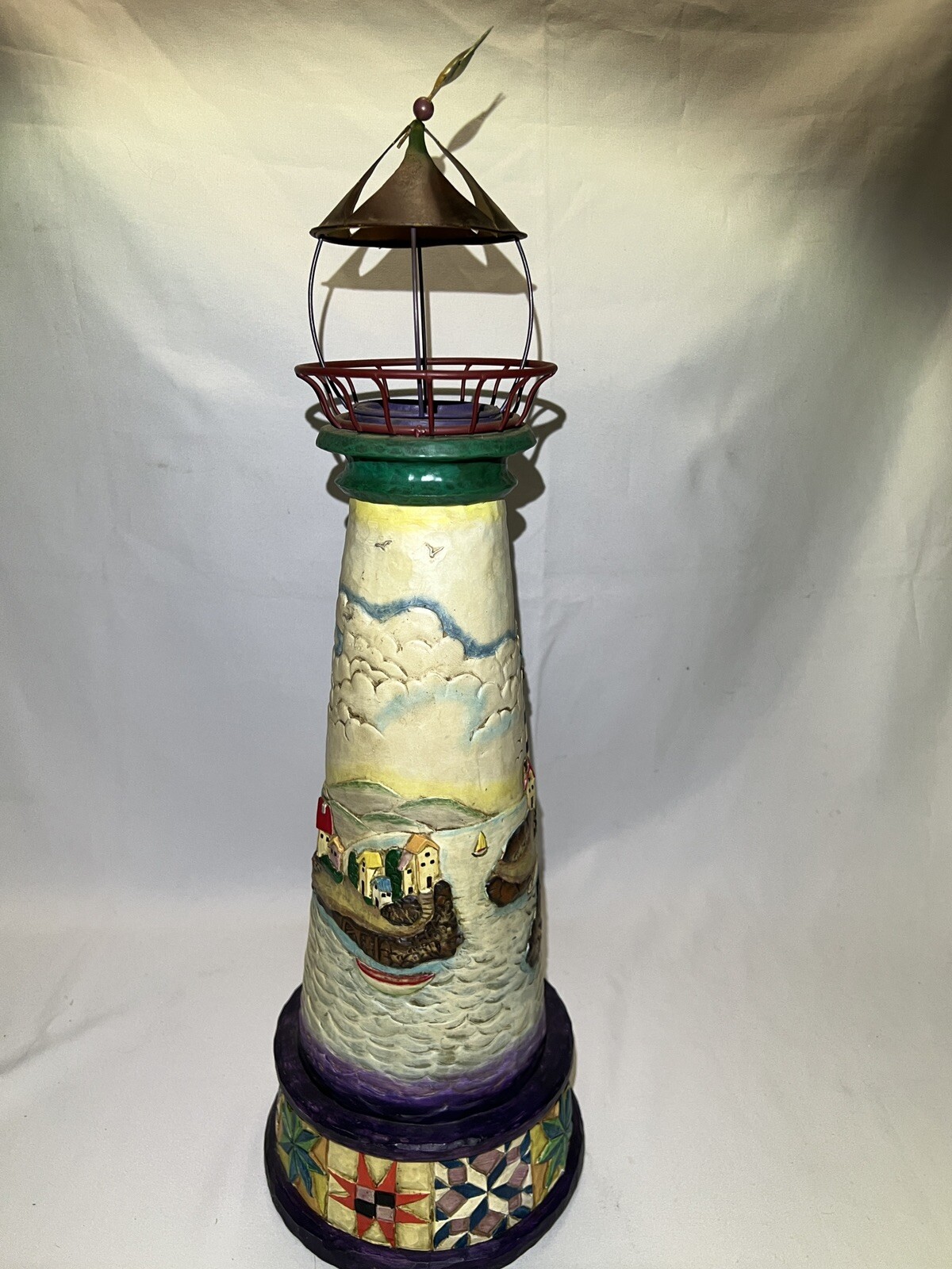 Jim Shore 2003 Shorelights 26.5" Tall Lighthouse #11444 w/ Bird ...