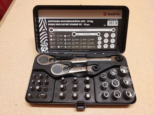 Wurth Double Ring Ratchet Wrench Set (071423100) 32 Piece | eBay