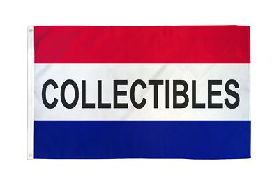 Collectibles Flag Banner 3' x 5' Polyester Red White Blue Advertising ...
