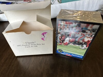 1992 Classic Football Draft Picks Complete Set #1-100 w/ Desmond Howard ...