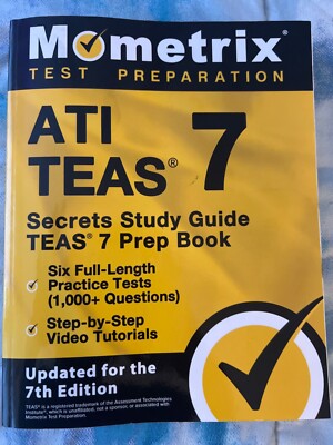 ATI TEAS Secrets Study Guide - TEAS 7 Prep Book, Six Full-Length ...