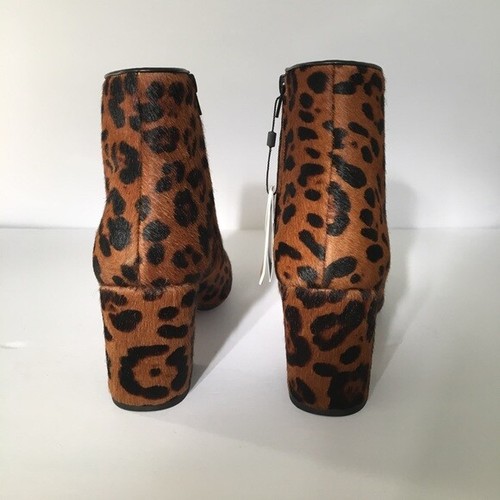 ZARA NEW WOMAN LEOPARD HIGH HEELED PRINTED LEATHER BOOTIE 36-41 Ref ...