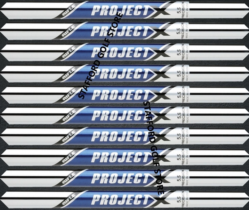 Project X Rifle Steel Iron Shafts .370" Parallel Tip- 5.5/6.0/6.5 Flex ...