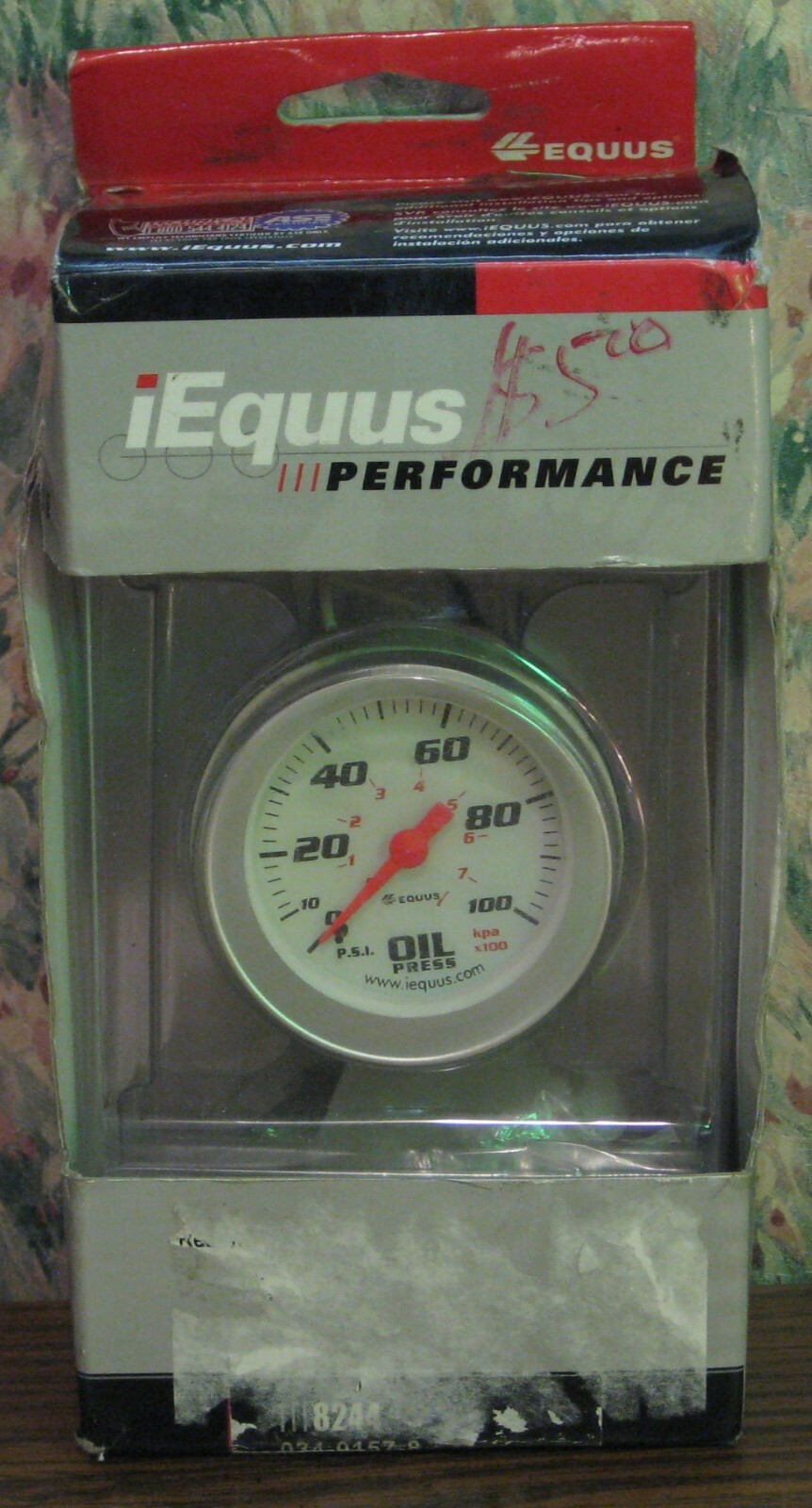 iEquus Mechanical Oil Pressure Gauge NOS Equus Performance 8244 | eBay