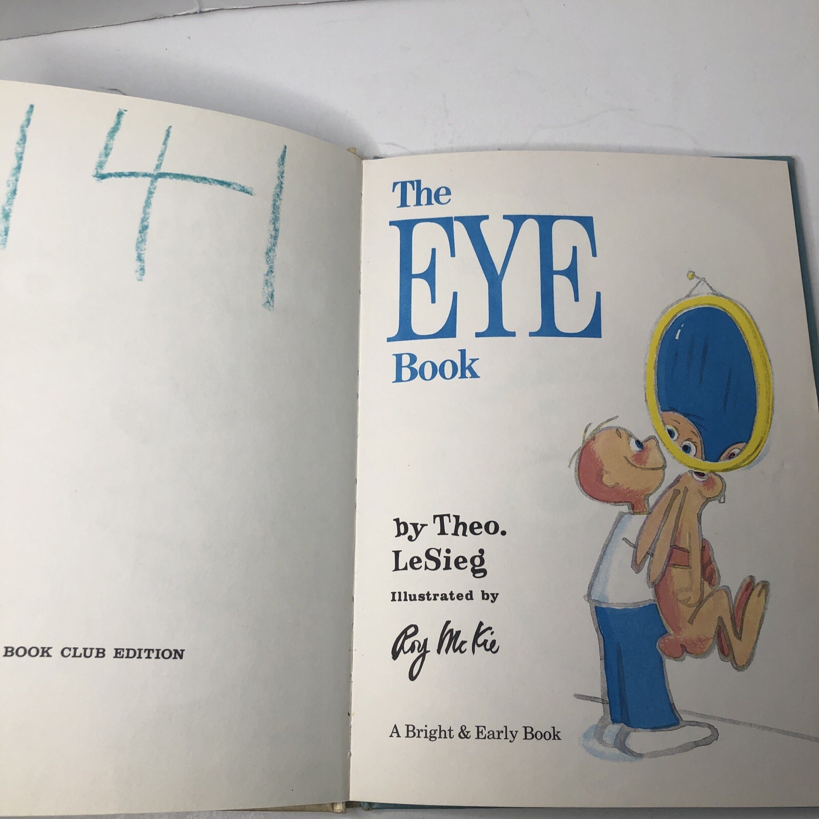 1968 The Eye Book Theo LeSieg Dr Seuss Bright & Early Book Club Edition ...