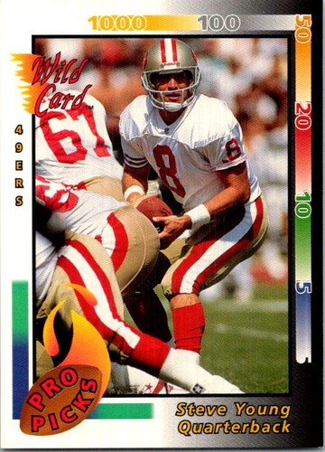 1992 Wild Card Pro Picks Steve Young #8 | eBay