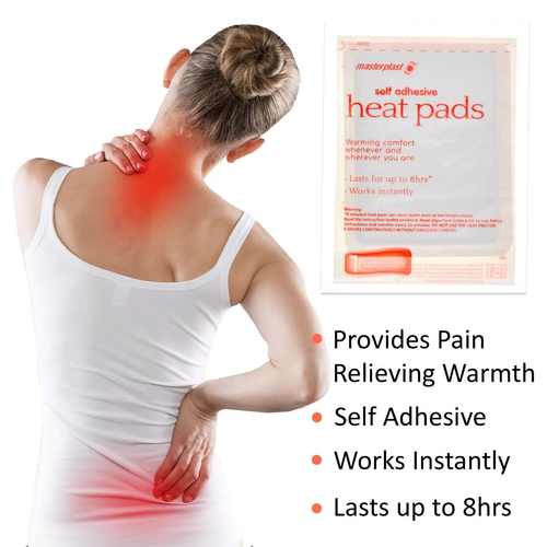 SELF ADHESIVE HEAT PADS MUSCLE BACK JOINT PAIN RELIEF DEEP HEAT PATCHES ...