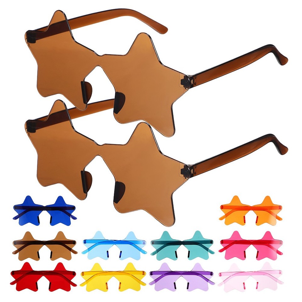 12pcs Star Shaped Glasses Party Eyeglasses Personality Fashion Glasses ...