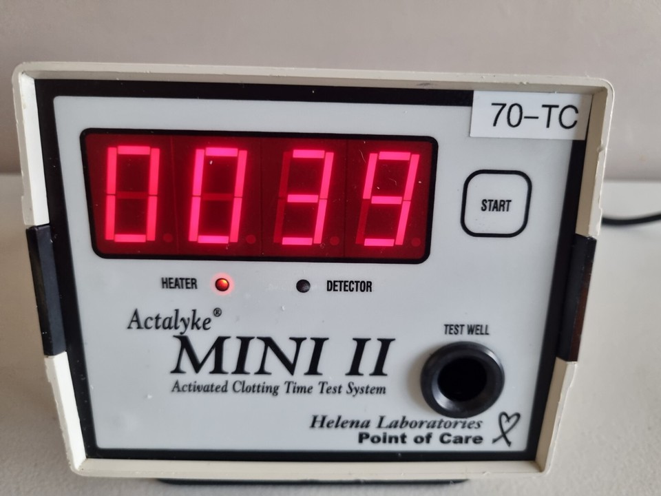 Actalyke Mini II Activated Clotting Time Test System and EndoClot Air ...