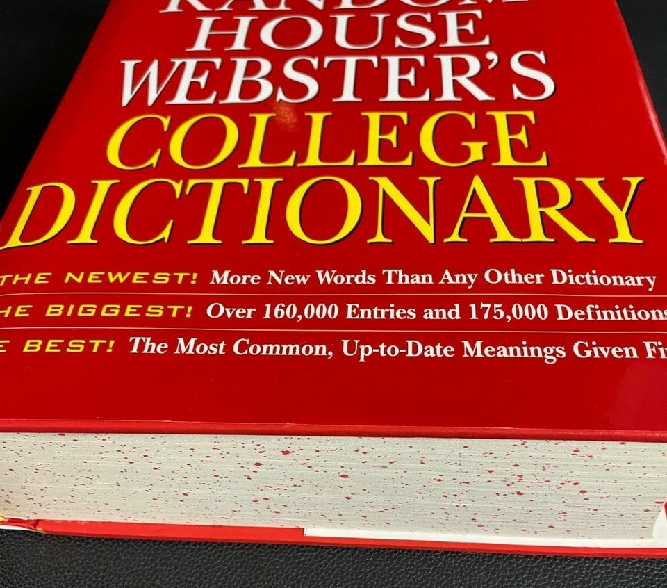RANDOM HOUSE WEBSTER'S COLLEGE DICTIONARY HARDCOVER | eBay