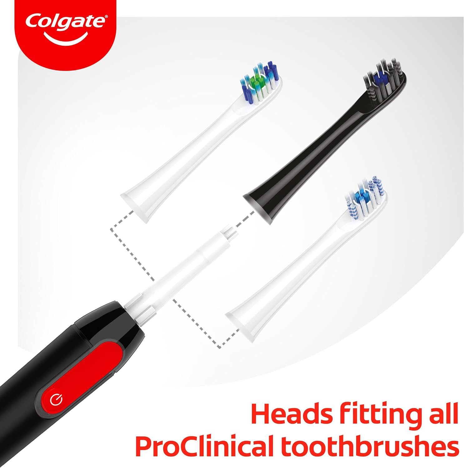 4X Genuine Colgate Omron Toothbrush Heads Proclinical 360 Deep Clean ...