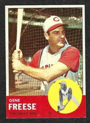 1963 Topps #133 Gene Freese Cincinnati Reds Baseball Card Card EX | eBay