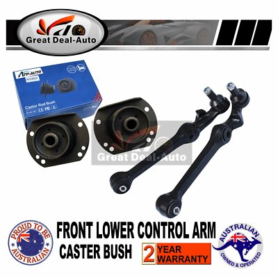 2 Front Lower Control Arms & Castor Bushes For Holden Commodore VT2 VU ...