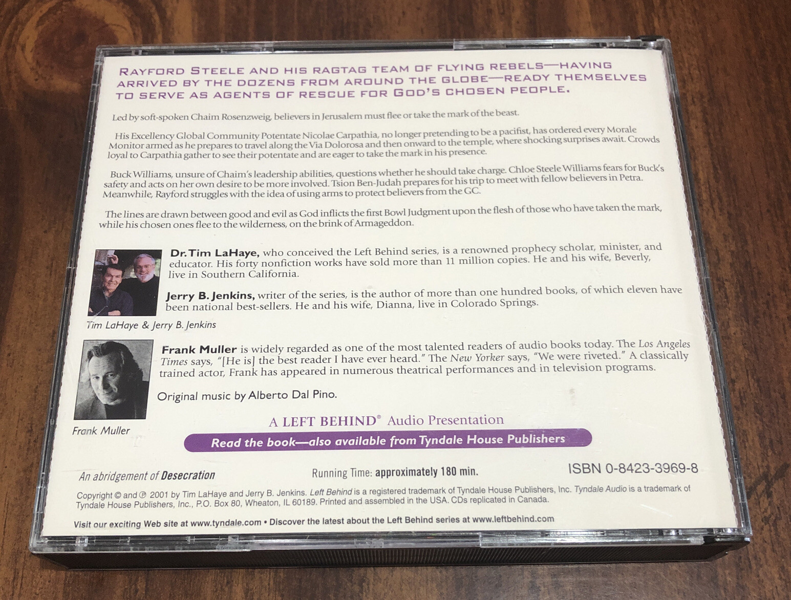 Left Behind Tyndale Audio CD Desecration Lahaye Jenkins Audio CD Set | eBay