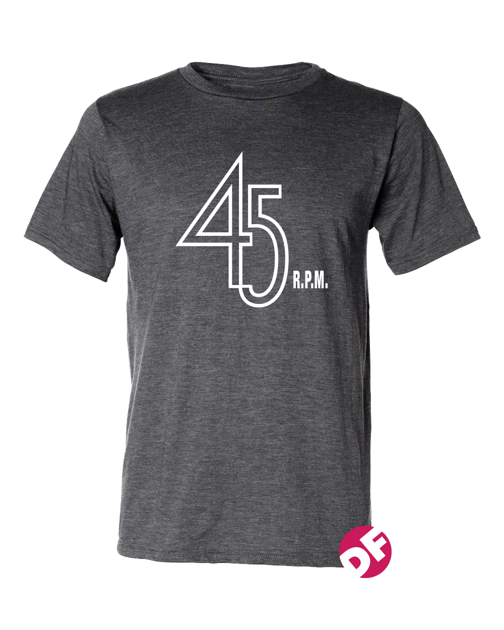 45 RPM T-shirt Retro vinyl record nostalgic 60s, 70s, 80s era Glam ...
