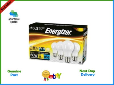 Energizer GLS Replacement LED Bulb 60W Warm White Bulb (PACK of 24 ...