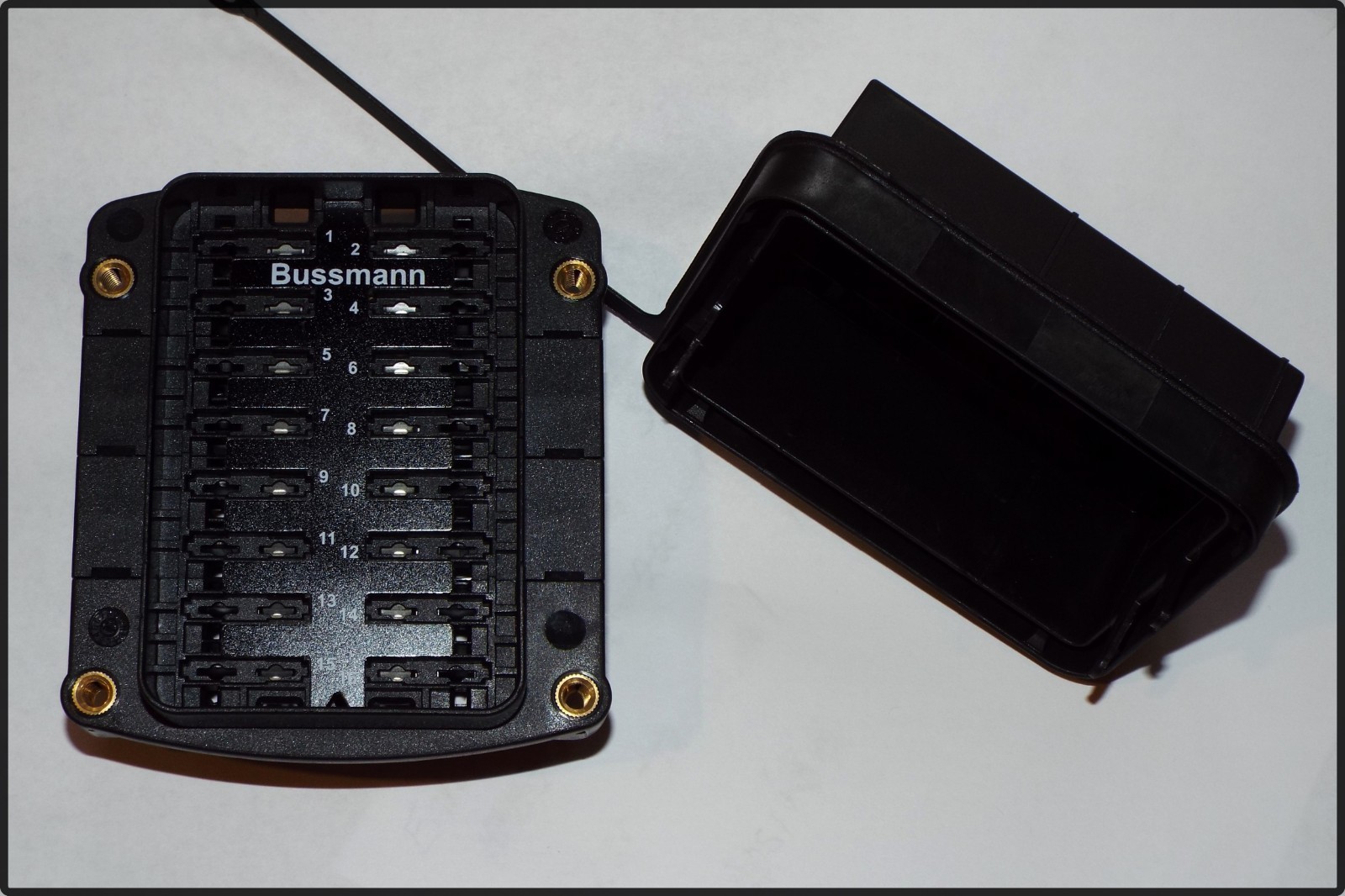 BUSSMANN 16 POSITION REAR TERMINAL ATC FUSE BLOCK W/ CB COVER RV 15711 ...