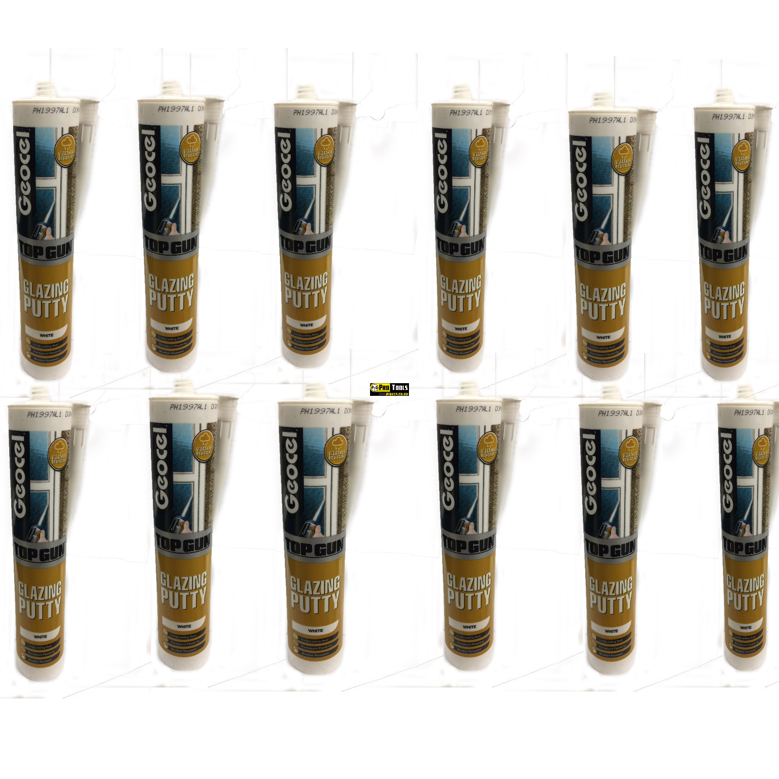 Geocel Top Gun Glazing Putty 310ml Window Seal X 12 for sale online ...