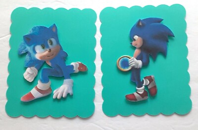 Sonic the Hedgehog Dimensional Card Front Scrapbook Embellishment 433 ...
