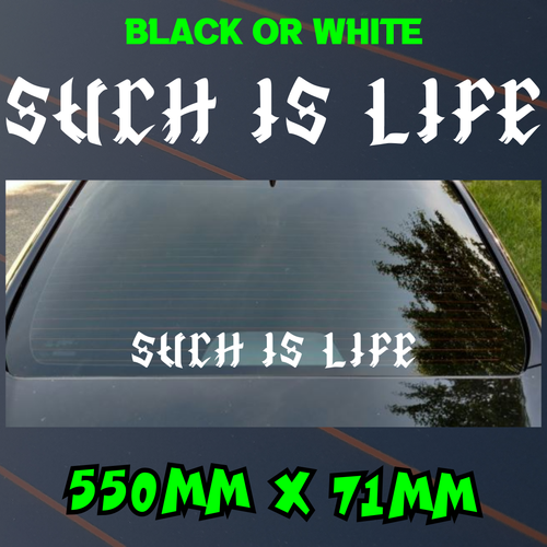 Such Is Life Sticker Australia Car Decal Window 4x4 Ned Kelly Aussie ...
