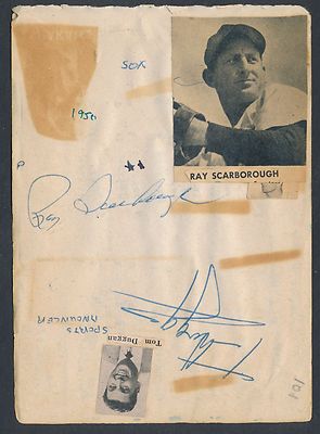 1950 TOM DUGGAN Boxing Announcer RARE Signed Album Page (D. 1968) | eBay