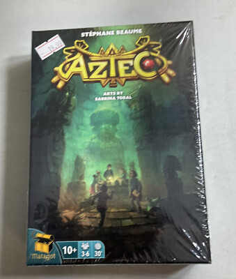AZTEC Board Game Matagot Games Treasure Hunting Cards Tokens S. Beaume ...