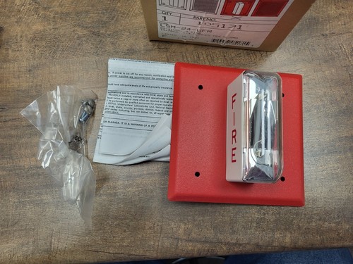 WHEELOCK 105171 LSM-24-VFR FIRE ALARM STROBE RED Free Shipping! | eBay