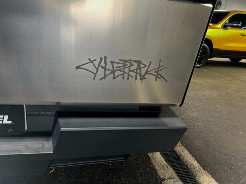 For Tesla Cybertruck Custom Logo Vinyl Decal Sticker 3" 5" 16.5" | eBay