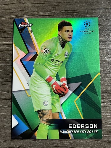2018-19 Topps Finest UEFA Champions League Green #80 Ederson /99 | eBay