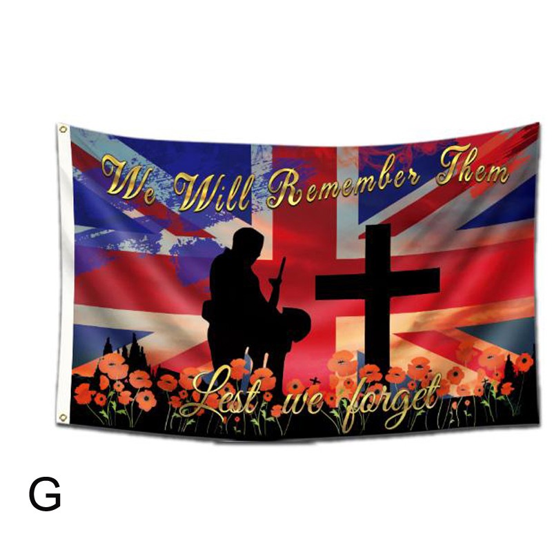 Remembrance Day Flag Poppy Military Army Armed Forces Lest We Forget ...